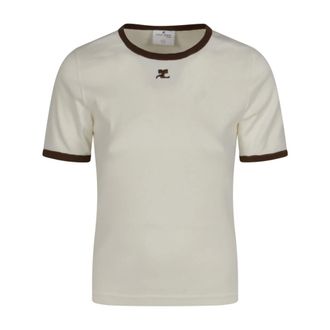 Courr&egrave;ges Damen, Oberteile, Beige, MGr&ouml;&szlig;e