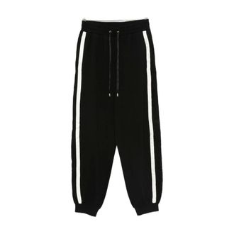 Liu Jo Femme, Pantalons, Noir, Taille: 42 FR Pantalon &Eacute;l&eacute;gant pour Femmes