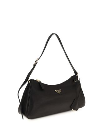 Prada Womens Aim&eacute;e Shoulder Bag Nero Lamb Ovis Aries