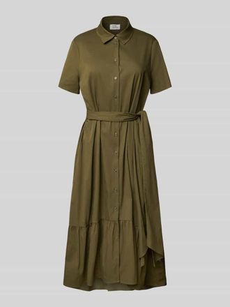 robe l&eacute;g&egrave;re Hemblusenkleid mit Bindeg&uuml;rtel