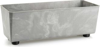 HowHomely Blumentopf grau Beton-Optik | Blumen&uuml;bertopf 37x17x14 cm | Langlebige und Leichte &Uuml;bertopf f&uuml;r Deko Wohnzimmer Schlafzimmer Bad oder B&uuml;ro | Moderne De