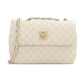 Kazar Elegante Ledertasche mit beigem Druck - - Bags - Damen - Wei&szlig; - ONE SIZE
