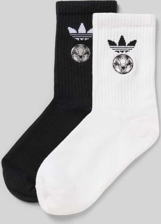 adidas Originals Socken mit Label-Print im 2er-Pack