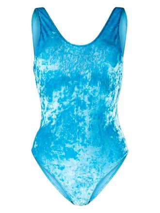 Forte_Forte maillot de bain &agrave; encolure arrondie - Bleu