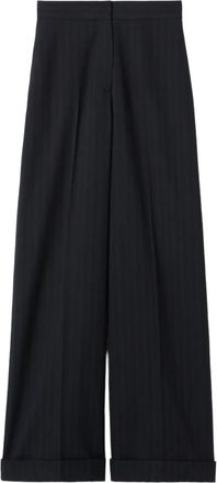 Claudie Pierlot pantalon à fines rayures - Bleu