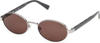 Guess Lunettes de soleil ovales - unisex - Accessoires - Gris - Taille: 54 MM