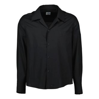 Courr&egrave;ges Schwarzes Baumwollhemd AC - - Shirts - Herren - Schwarzk - L