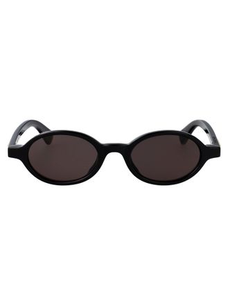 Bottega Veneta BV1388S Oval Acetate Sunglasses - Black