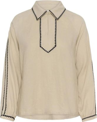 Part Two Femme, Blouses et Chemises, Beige, Taille: 40 FR Chemises