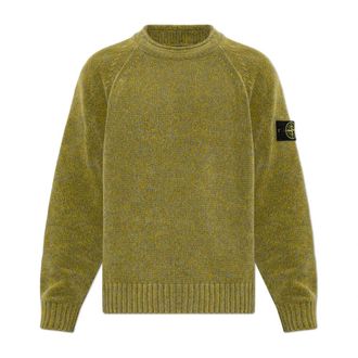 Stone Island Rundhals-Pullover - - Knitwear - Herren - Gr&uuml;n - M