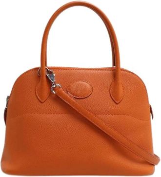 Herm&egrave;s Pre-owned Bolide27 Vau Epsom 2way Shoulder Bag - Femme - Pre-owned - Orange - Taille: ONE Size
