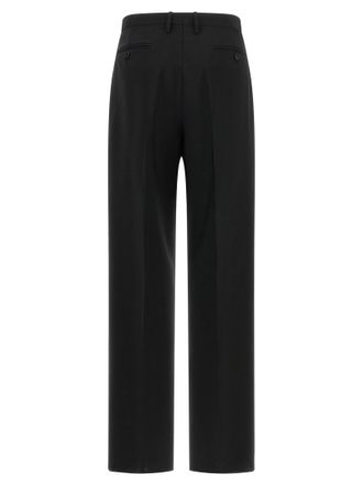 Fendi Mohair Blend Trousers - Black