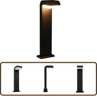 vidaXL Lampe led dextérieur 9 w Noir Ovale - Lampe Exterieure - Éclairage Extérieur - Lampadaire - Luminaire Extérieur - Lumière Extérieure