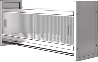 Generic H&auml;ngeschrank Werkstatt Metallschrank Mit Schiebet&uuml;r Und Kleiderstange Gro&szlig;es Stauvolumen L&auml;nge: 60/70/80/90/100/120 cm Aus Edelstahl Gefertigt Schrank