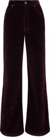 La DoubleJ Jeans aus Samt und Cord - Violett