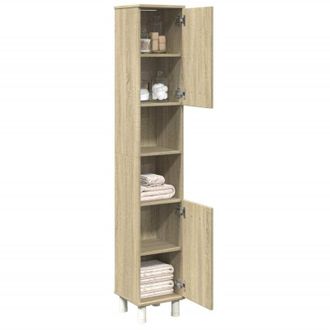 vidaXL Vidaxl - Armoire de salle de bain ch&ecirc;ne sonoma 30,5x30x179 cm