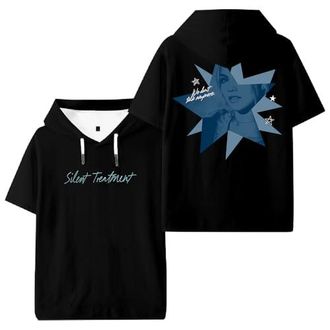 Generic Freya Skye Silent Treatment Merch T-shirt &agrave; capuche &agrave; manches courtes pour homme et femme, Noir, 4XL