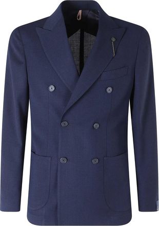 Santaniello Homme, Vestes, Bleu, Taille: M Blazer in Opsak Doppiopetto