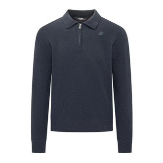 K-Way Gleren Fleece Stitch Strickware - - Tops - Herren - Blau - L