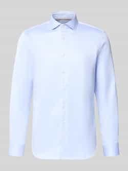 Jake*s Slim Fit Businesshemd aus reiner Baumwolle