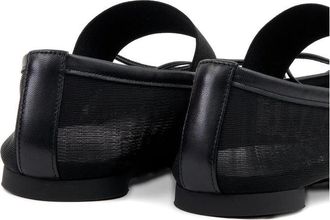 Maison Margiela Bow-Detail Asymmetric Toe Ballerina Flat - Black
