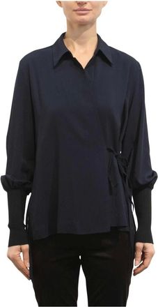 Pierantonio Gaspari Femme, Blouses et Chemises, Bleu, Taille: 38 FR Blusa