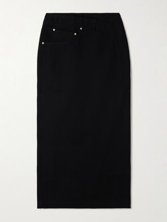 Loewe Jupe Midi En Jean - Noir