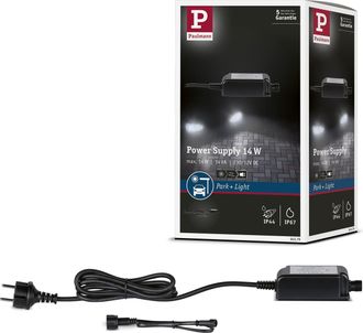 Paulmann 94579 Park + Light Außenleuchte Einspeisung 14VA Schwarz Trafo Schwarz Zubehör Kunststoff Beleuchtungssystem