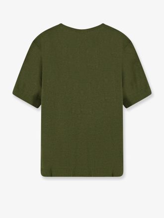 Closed Womens Sweater Linen-Blend Green