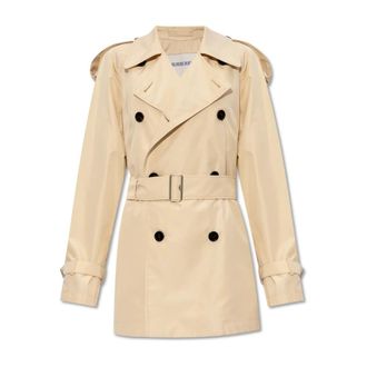 Burberry Seiden Trenchcoat - - Coats - Damen - Beige - 3XS