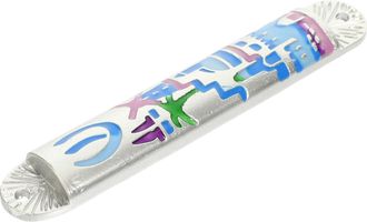 Artibetter TOGEVAL Metall Mezuzah Plakette f&uuml;r Haust&uuml;r Filigrane Religi&ouml;se T&uuml;rrolle mit Befestigungsl&ouml;chern Dekoratives Judaica T&uuml;rornament aus Metall f&uuml;r Au&szlig;en 