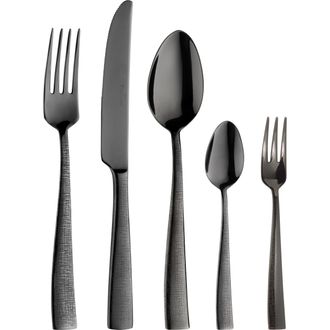 Pintinox Palace/ 30-teiliges Besteckset Tafelbesteckset Geschirr & Tischaccessoires Servierbesteck aus Edelstahl - hochglanzpoliert - moderne l&auml;ngliche, runde 