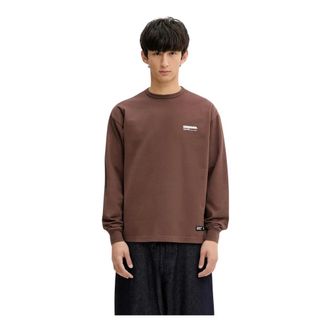 Neighborhood Classic Crewneck Ls - Homme - Tops - Brun - Taille: XL