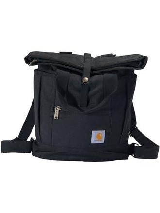 Carhartt Work in Progress Convertible, Durable Tote Bag with Adjustable Backpack Straps and Laptop Sleeve, Sac &agrave; Dos Femme, Noir, Einheitsgr&ouml;&szlig;e