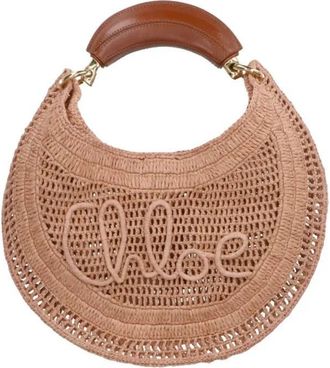 Chloé Shopper & Totes - Woven Raffia Hobo Bag With Leather Accents - Gr. unisize - in Beige - für Damen
