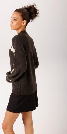 Aniston Strickpullover mit handbestickten Bl&uuml;ten und Zierperlen - NEUE KOLLEKTION