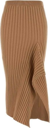 Stella McCartney Femme, Jupes, Brun, Taille: 40 FR Cotton Skirt