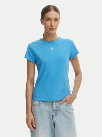 Tommy Hilfiger T-Shirt WW0WW48710 Blau Slim Fit