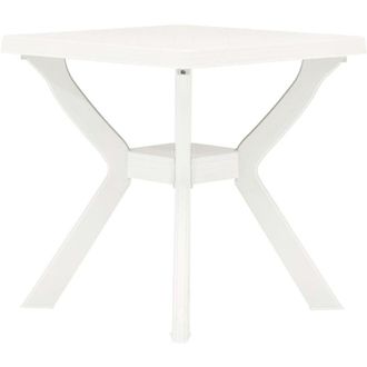 vidaXL vidaXL Table de bistro Blanc 70x70x72 cm Plastique