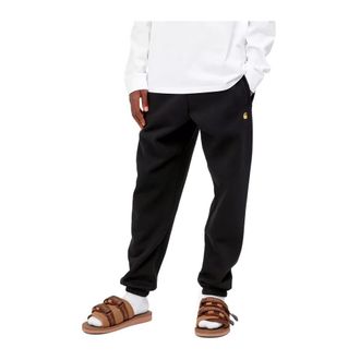 Carhartt Work in Progress Schwarz Gold Chase Sweat Pant - - Trousers - Herren - Schwarzk - XL