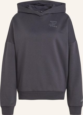 adidas 3-Streifen Studio Hoodie grau