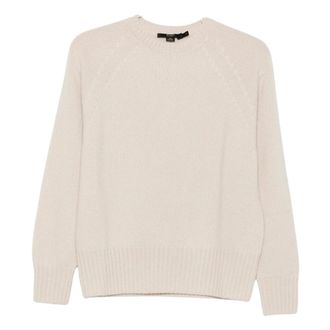 Seventy Pull en cachemire c&ocirc;tel&eacute; &agrave; manches raglan - Femme - Pulls - Blanc - Taille: 38 FR