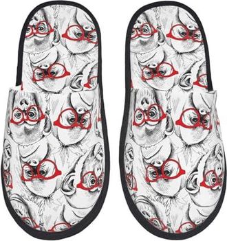 Generic Accueil Pantoufles Singe R&eacute;utilisables Pantoufles De Maison Antid&eacute;rapant Chaussons Invit&eacute;s Pour H&ocirc;tel Voyage Homme M