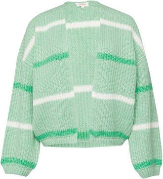 s.Oliver Cardigan Strickjacke Kurzer Cardigan mit &uuml;berschnittenen Schultern