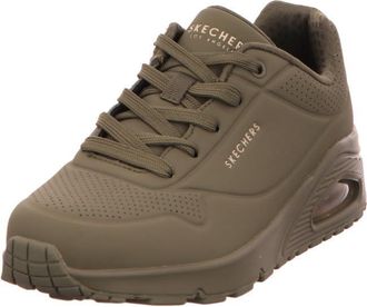 Skechers Damen UNO Stand ON AIR Sneakers, Olive Durabuck, 41 EU