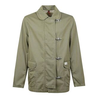 Fay Homme, Vestes, Vert, Taille: M 4 Ganci Archive Caban