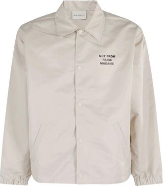 Dr&ocirc;le de Monsieur Homme, Vestes, Beige, Taille: L La Veste Slogan