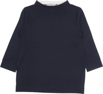 La Fileria Femme, Pulls, Bleu, Taille: 40 FR Tricot ras du cou