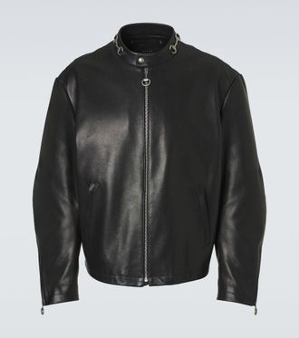 Gucci Veste Horsebit en cuir