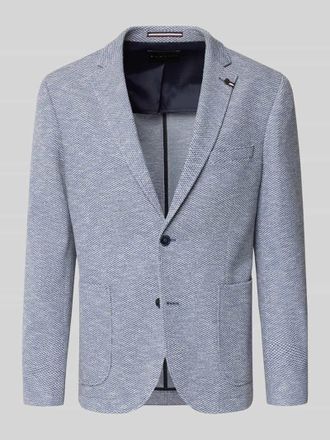 Bugatti Slim Fit 2-Knopf-Sakko mit Reverskragen